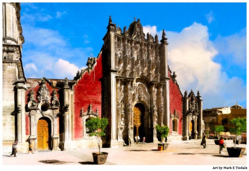 Baroque Mexican Churches - Mexico City Tabernacle Art Print