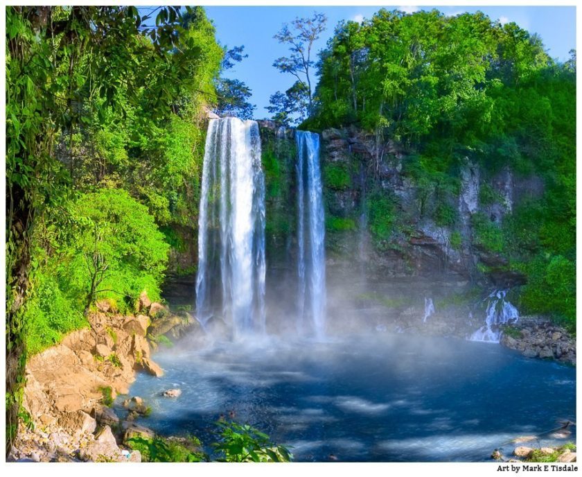 Beautiful Waterfalls in Chiapas - Mexican Landscape Art Print